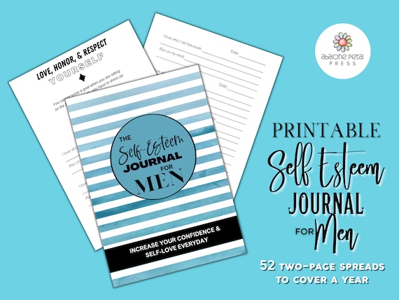 Self-esteem Journal for Men 52 Week Journal to Build - Etsy