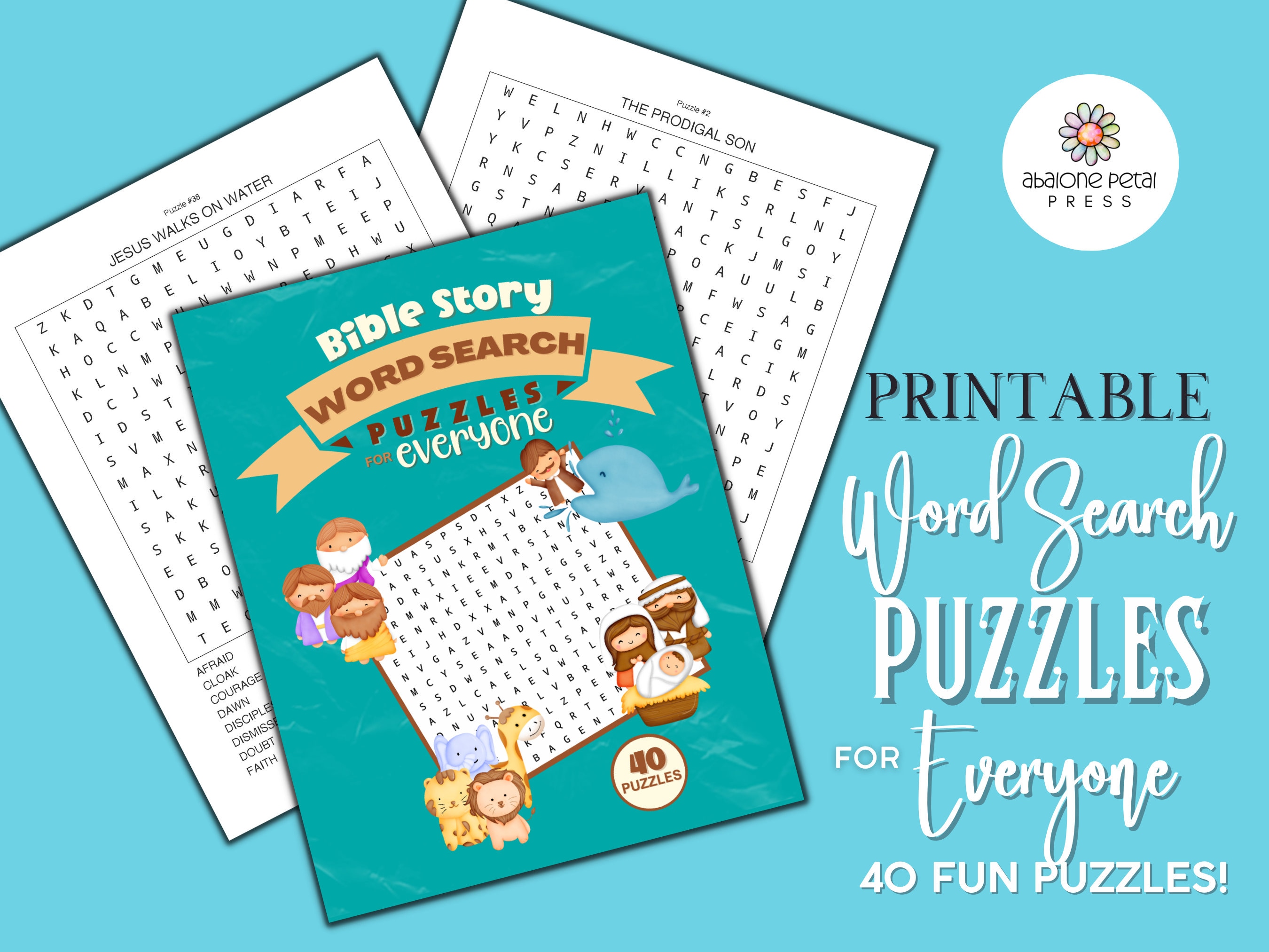 Bible Story Word Search for Everyone, Christian Word Search, Kids ...