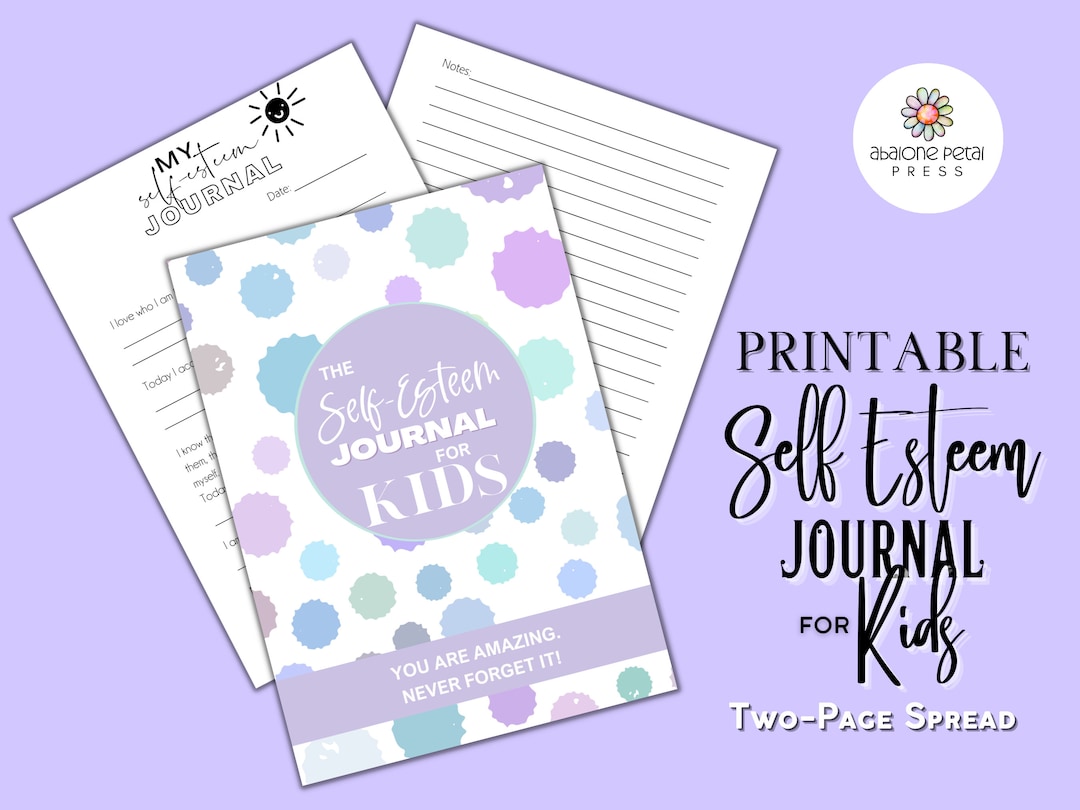 Self-esteem Journal Printable for Kids, Confidence for Teens & Kids ...