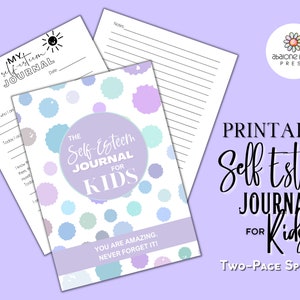 Self-esteem Journal Printable for Kids, Confidence for Teens & Kids ...