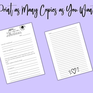 Self-esteem Journal Printable for Kids, Confidence for Teens & Kids ...