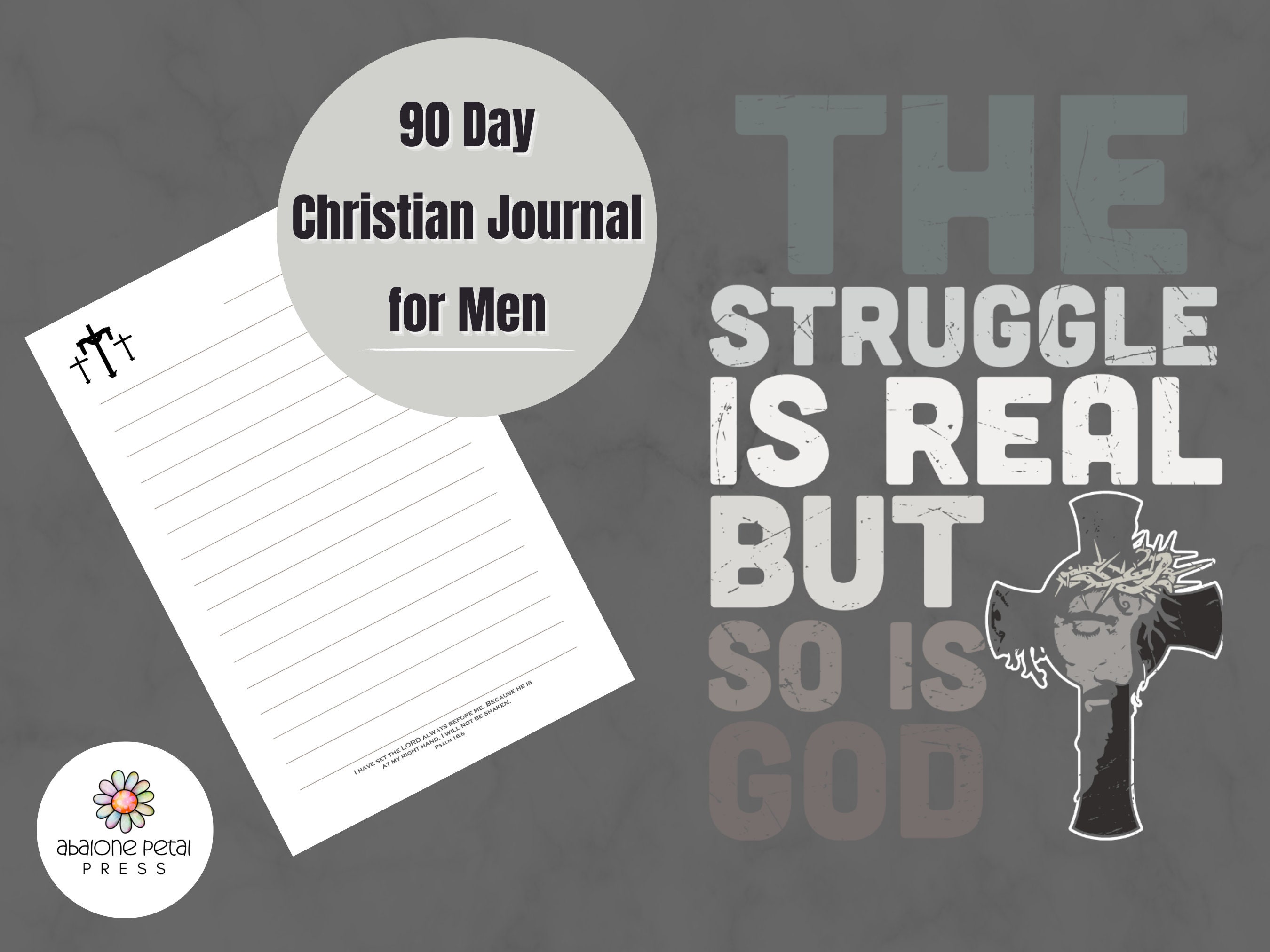 Christian Journal Printable for Men, 90 Day Journal Download PDF ...
