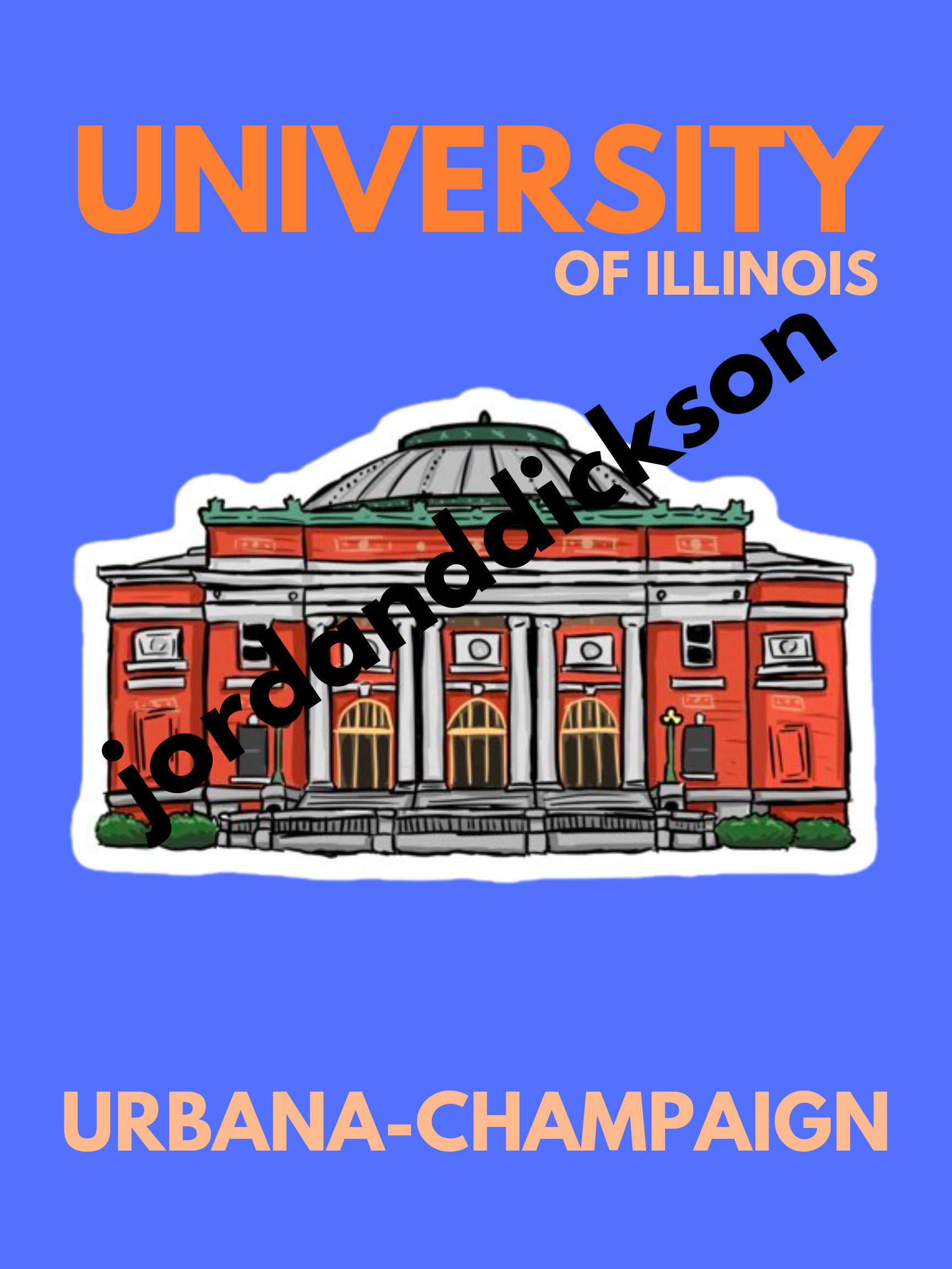 UIUC Foellinger Posters - Etsy
