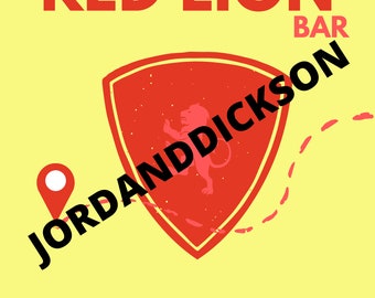 The Red Lion Poster - Etsy