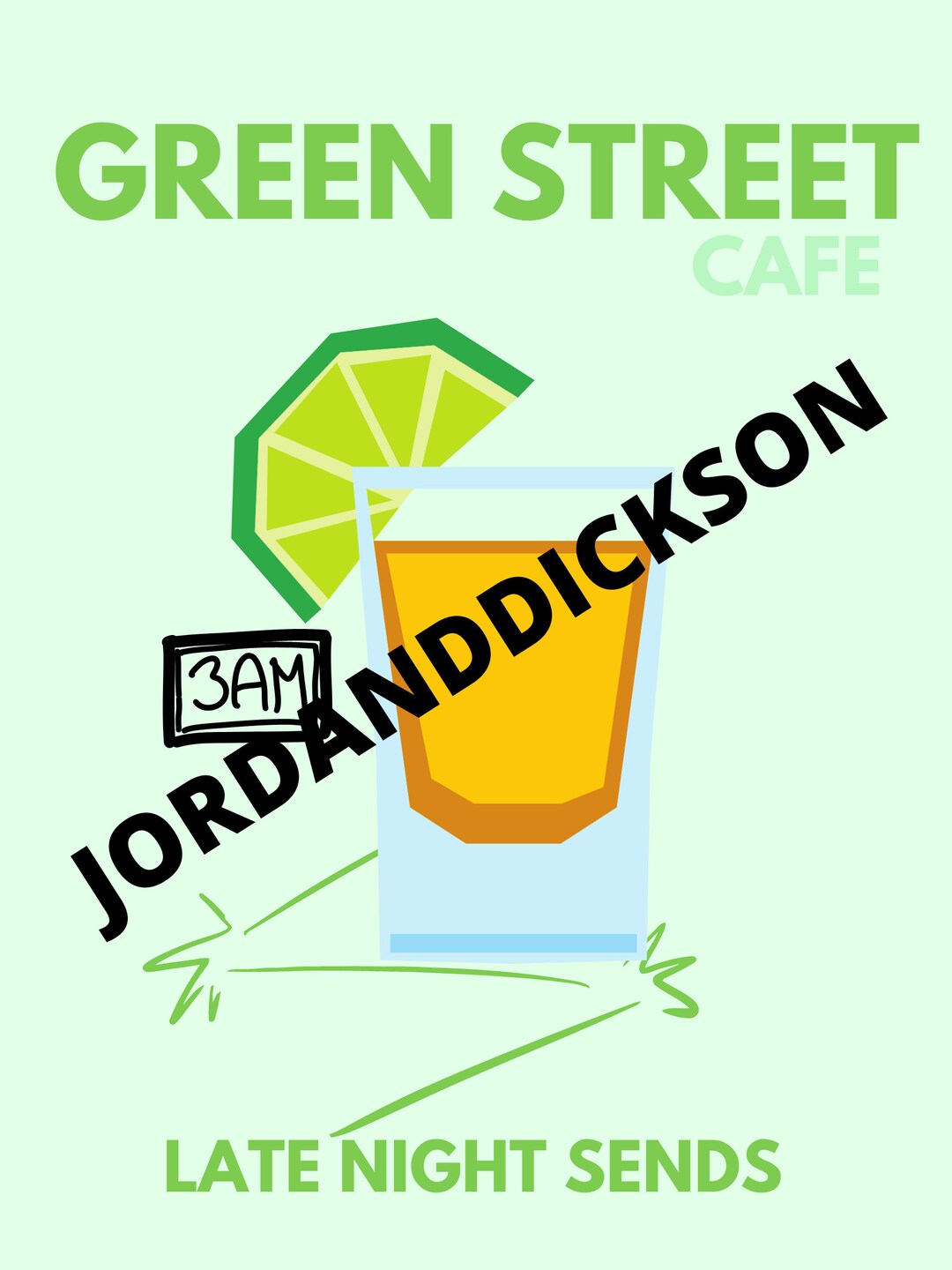 UIUC Green Street Cafe Poster - Etsy