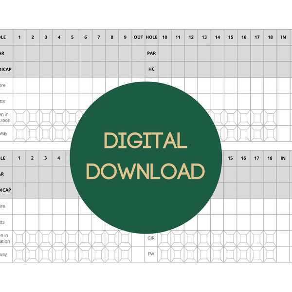 Golf Printable - Etsy