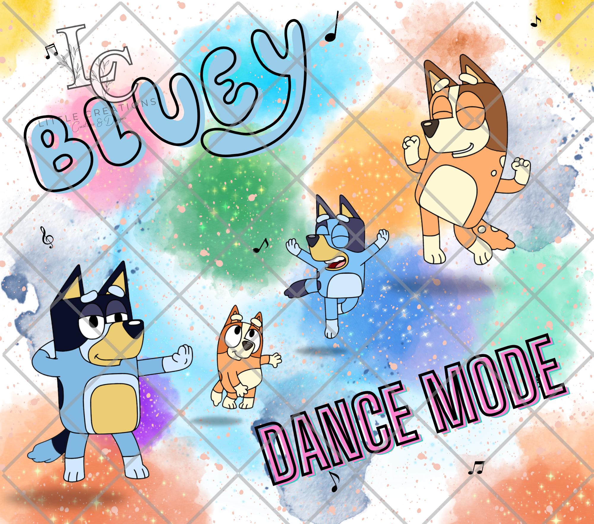 Bluey - Dance Mode - Mom, Dad, Bingo, Bluey 20 Skinny Tumbler ...