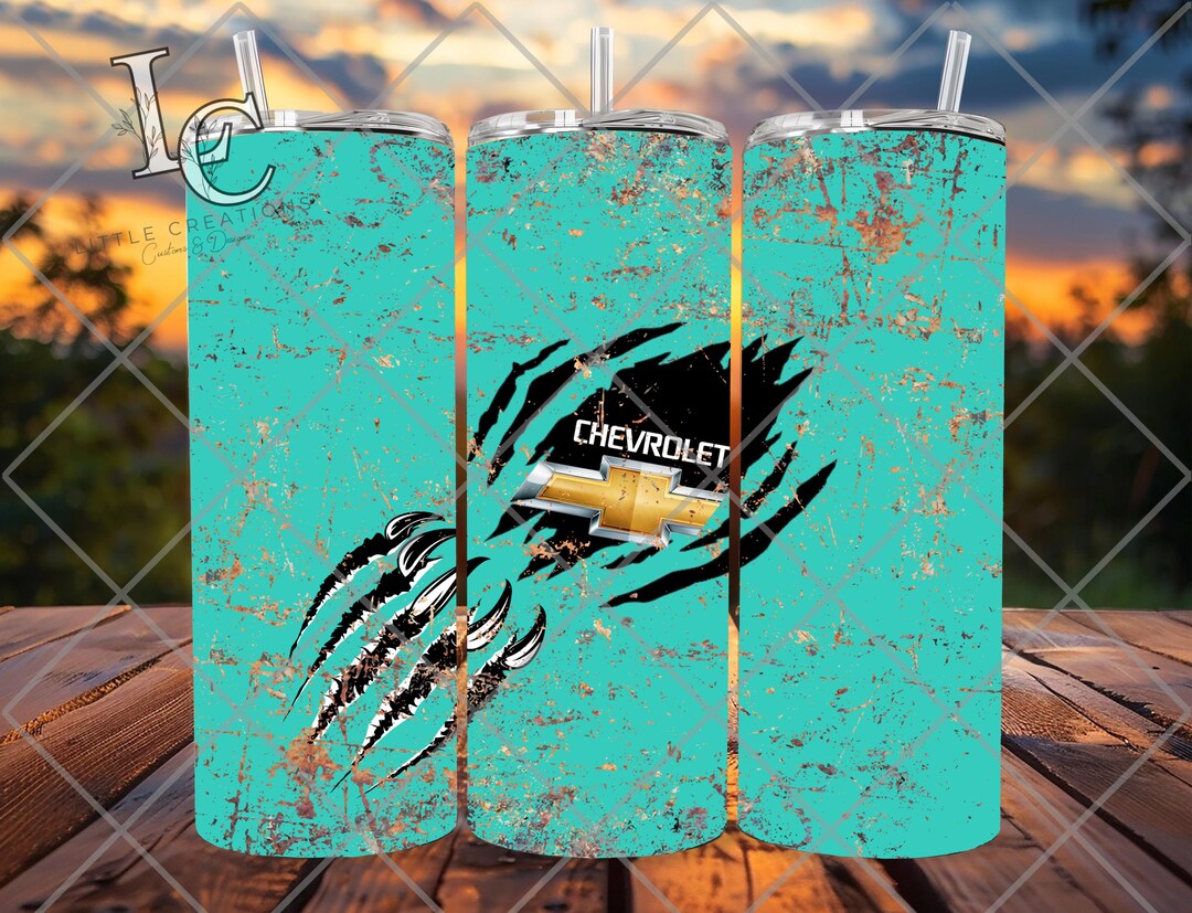 Chevy, Bear Claw - Chevrolet 20oz Skinny Tumbler - Sublimation - Etsy