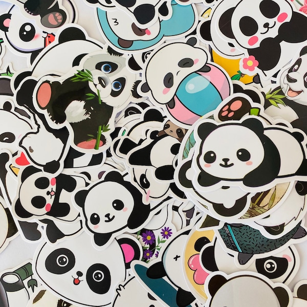 Panda Bear Stickers - Etsy