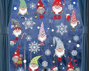 Gnome Christmas Decals - Etsy