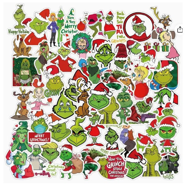 The Grinch Stickers - Etsy