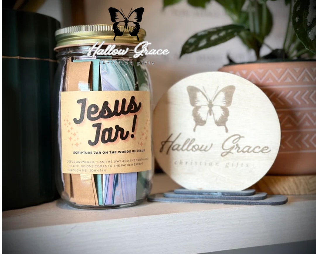 Jesus Scripture Jar, Words of Jesus, Encouragement Christian Gift ...