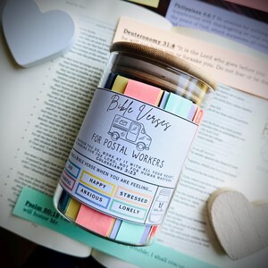 POSTAL WORKER Gift Jar, Delivery Gift, Bible Verses for Postal Workers ...