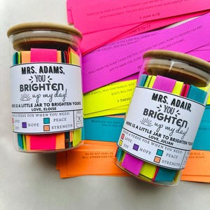 TEACHER Encouragement Jar, Teacher Appreciation Gift Jar, Back to ...