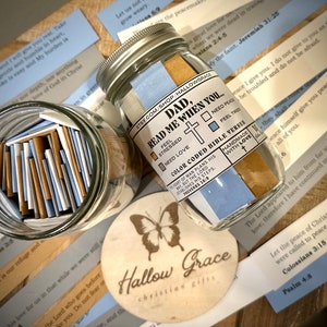 DAD Read Me When Jar, Bible Verse for Fathers, Emotions and Feelings ...