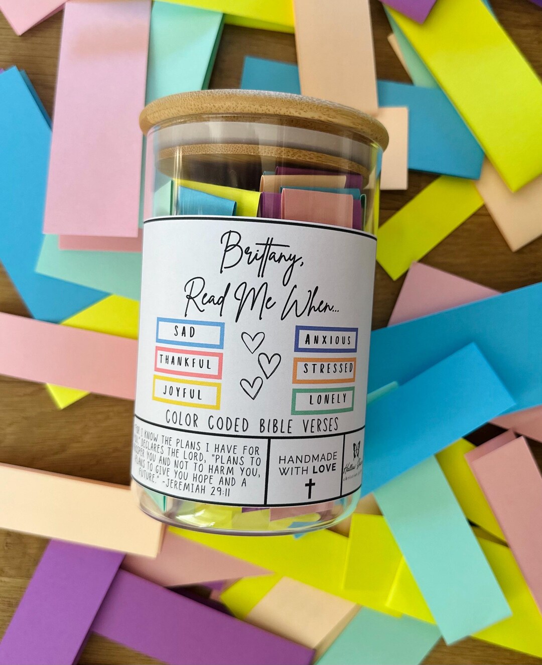 Read Me When Bible Verse Jar, Personalized Bible Gift, Christian ...