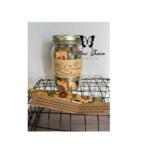 Bible Promises Sunflower Jar, 51 Scriptures on God's Promises ...
