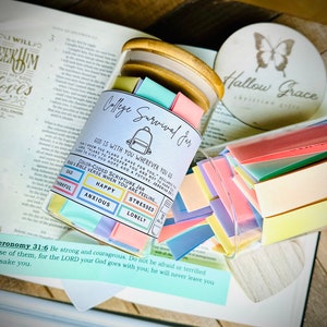 COLLEGE SURVIVAL Gift Jar, Child Moving Away Gift, Motivation for ...