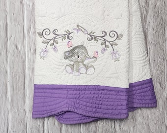 Embroidered Heirloom Baby Quilt - Etsy