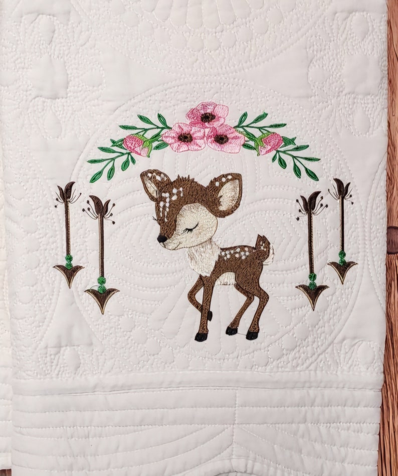 Embroidered Heirloom Baby Quilt - Etsy