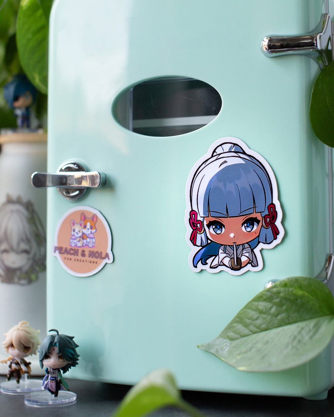 Ayaka Genshin Impact Cryo Inspired Magnet | Die-cut Magnet | Gifts for ...