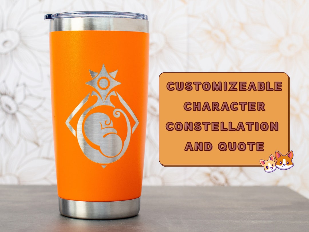 Albedo Engraved Quote and Constellation - Genshin Impact Inspired 20 Oz ...