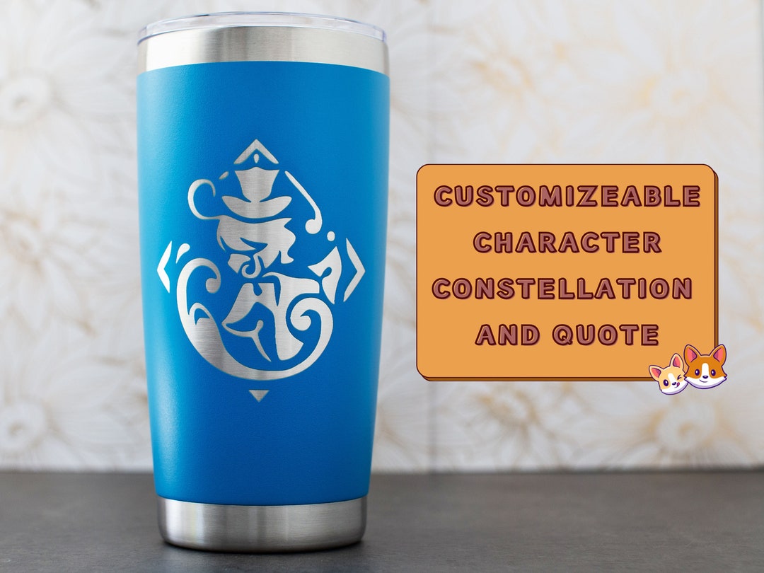 Furina Engraved Quote and Constellation - Genshin Impact Inspired 20 Oz ...