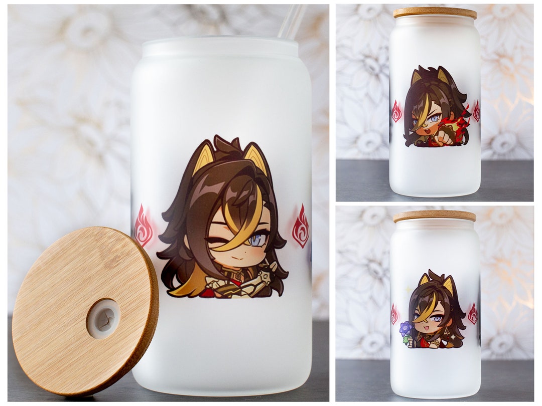 Dehya Genshin Impact Pyro Inspired Frosted Glass Tumbler Gifts for ...