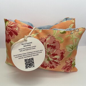 Flaxseed & Rice Weighted Neck Wrap: Aromatherapy Hot/cold Therapy - Etsy