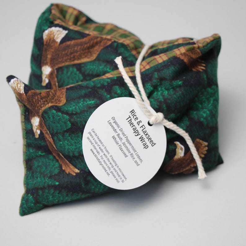 Flaxseed & Rice Weighted Neck Wrap: Aromatherapy Hot/cold Therapy - Etsy