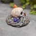 Handmade Creepy Skull Miniature, Polymer Clay & Resin, Roses and ...