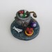 Polymer Clay Witch Cauldron Figurine: Spooky Halloween Decor - Etsy