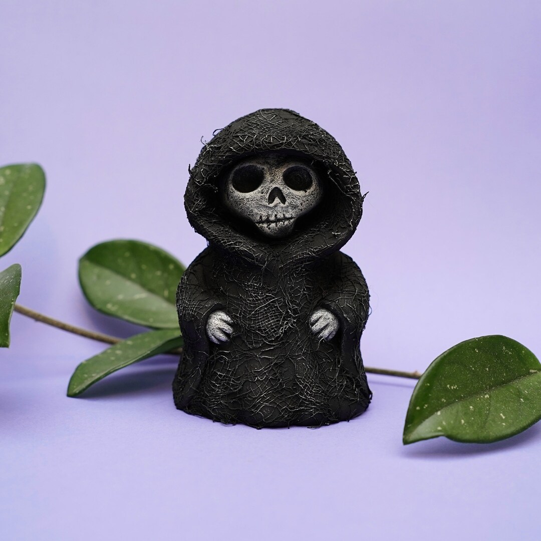 One of a Kind Dark Grim Reaper. Beautiful Handmade Figurine to Decorate ...