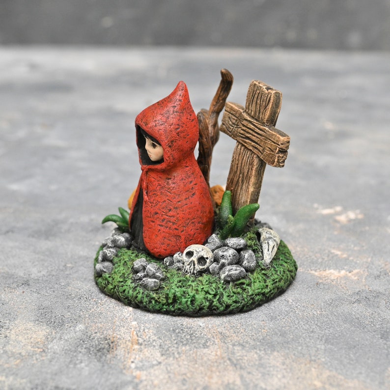 Little Red Riding Hood Figurine. Fairy Tale Character - Etsy