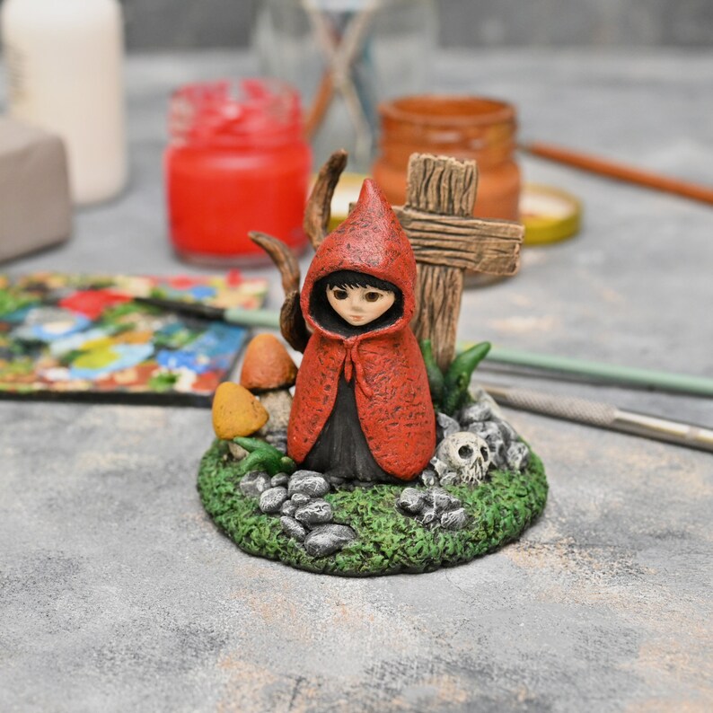 Little Red Riding Hood Figurine. Fairy Tale Character - Etsy