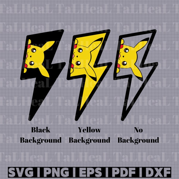 Pikachu lightning svg - Etsy Schweiz