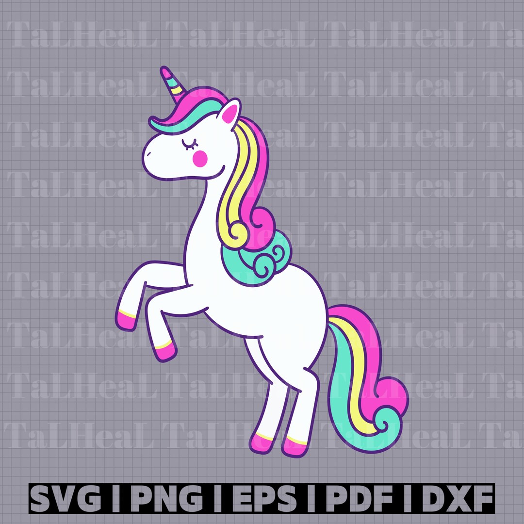 Unicorn Svg / Unicorn Rainbow Design / Unicorn Clipart / - Etsy Australia