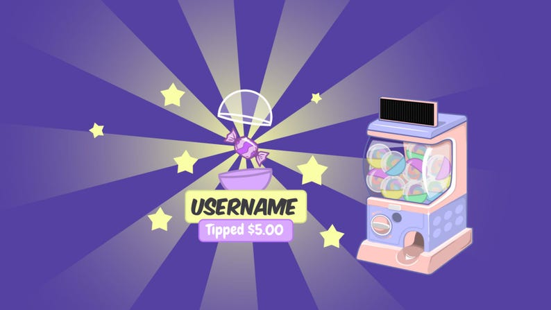 Capsule Craze Gacha Machine Animated Twitch Alert - Channel Point ...