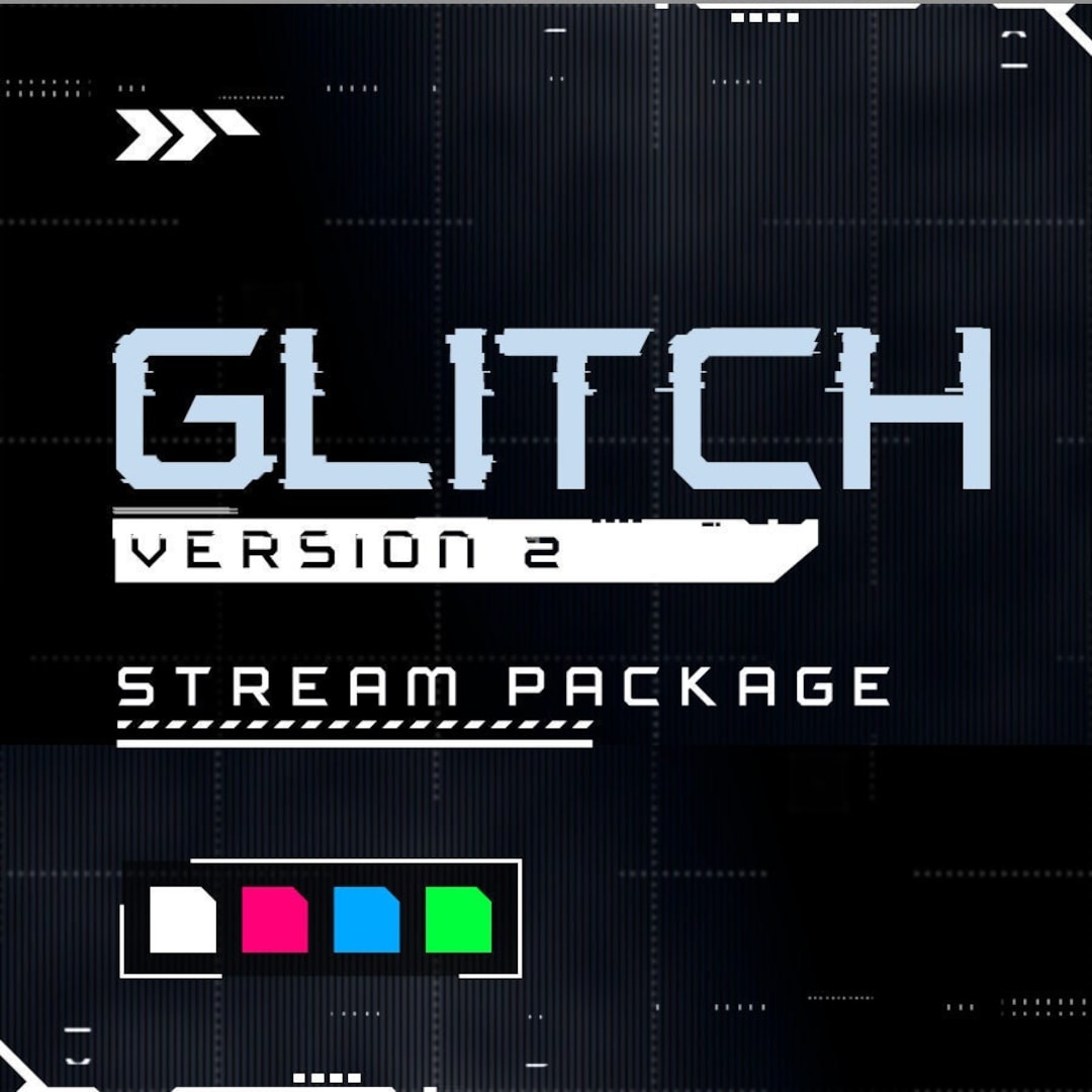 Glitch 2 - Animated Stream Package Including Widgets for Twitch ...