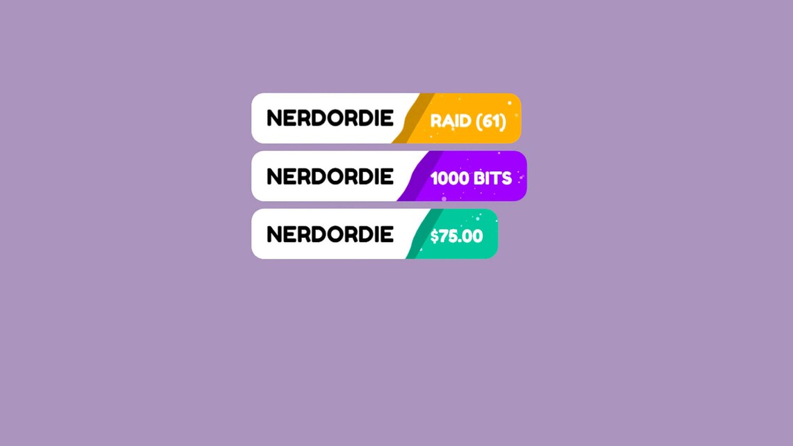Twitch Event Widget Overlay - Anime Kawaii Amused Theme - Etsy