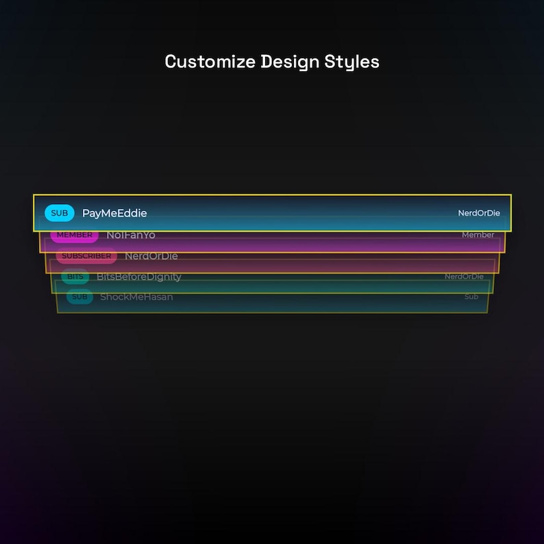 Stack3d - Customizable Animated Event Widget | Twitch, Kick & Youtube ...