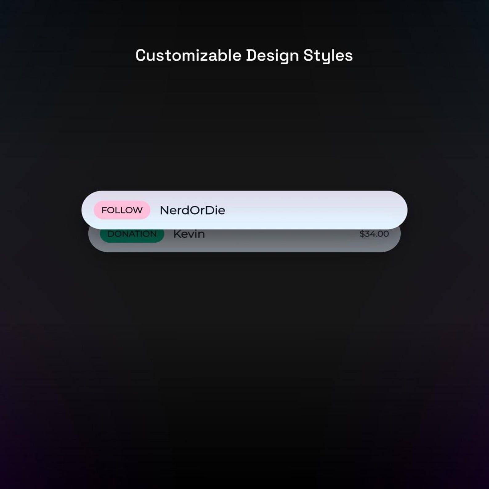 Stack3d - Customizable Animated Event Widget | Twitch, Kick & Youtube ...