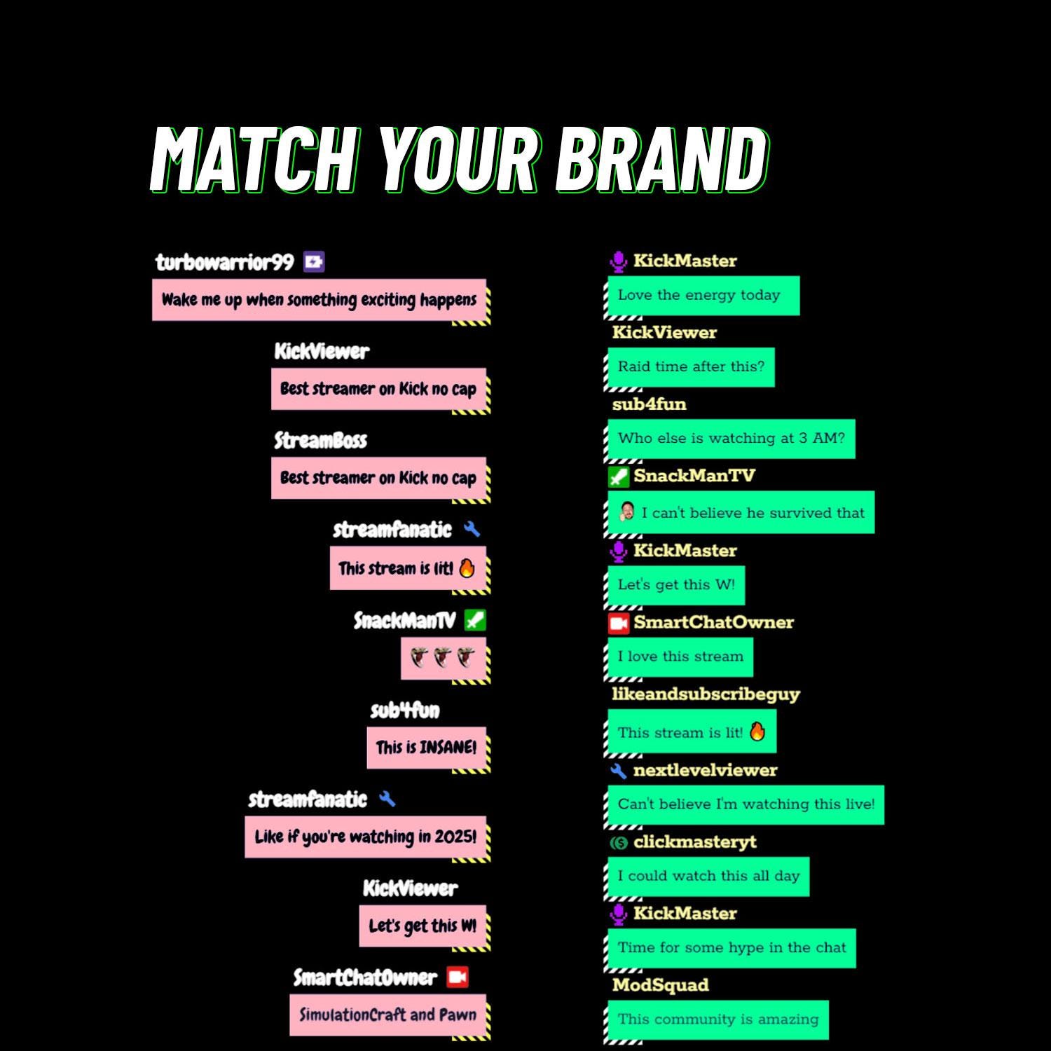 Customizable React Theme Twitch Chat Widget - Vertical and Horizontal ...