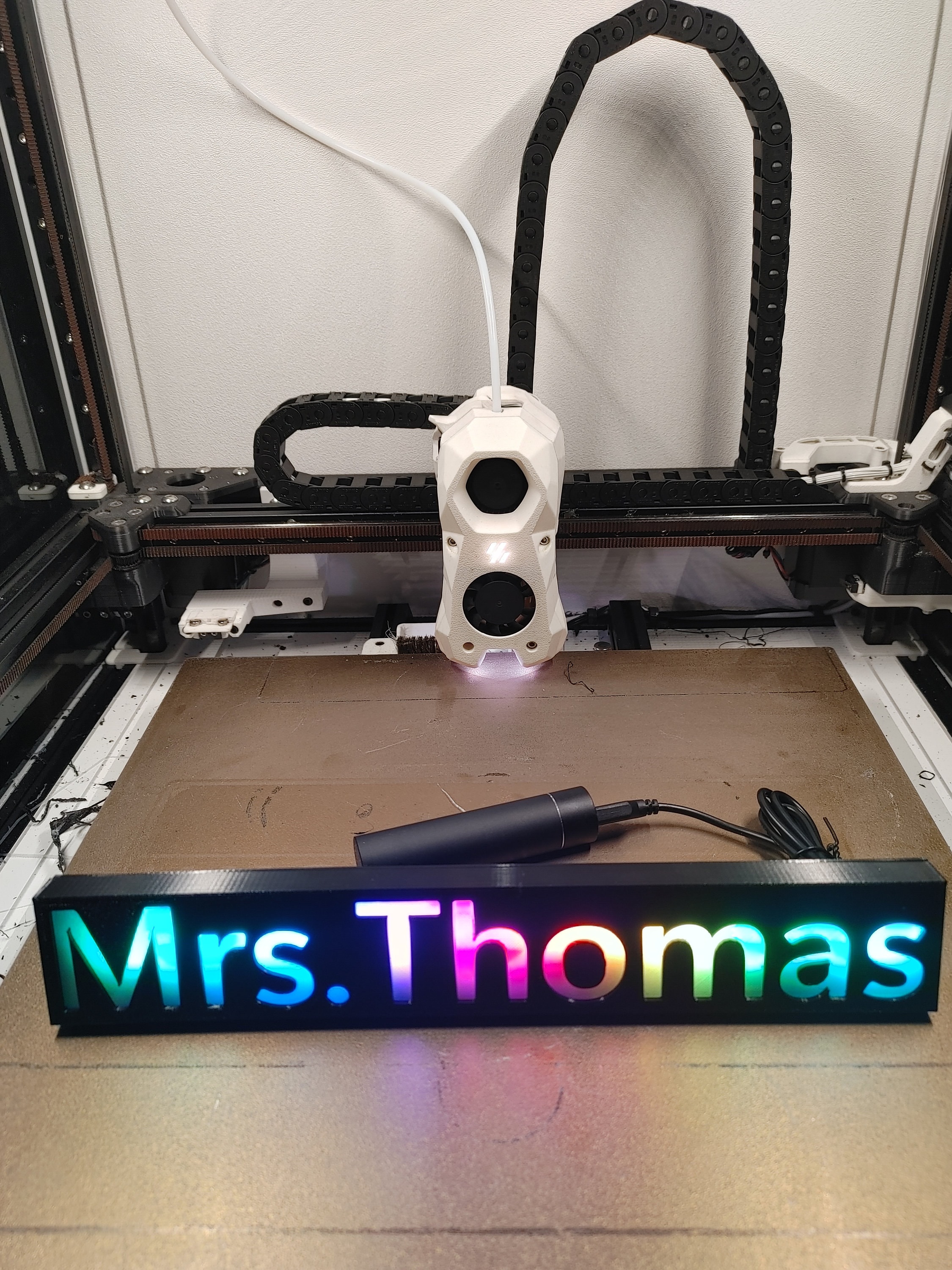 Rgb/single Color LED Name Sign (your Name) for Desk (NEW Wifi ...