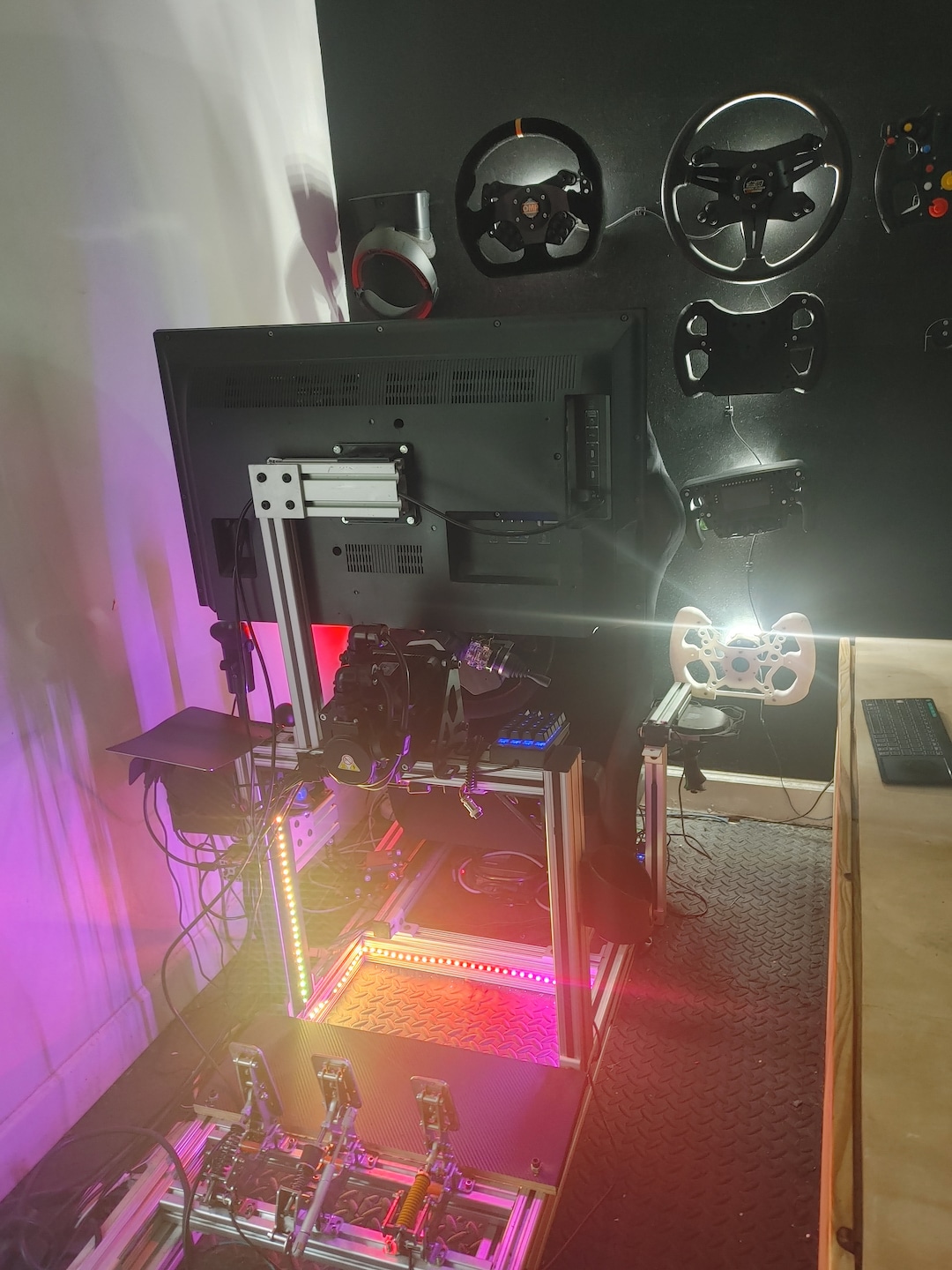 80/20 15/40 Series 100x100mm VESA Mount for TV to Racing/flight Sim Rig ...