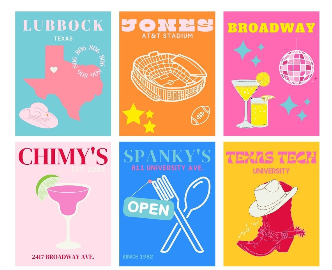 Texas Tech Lubbock Wall Art Prints - Etsy