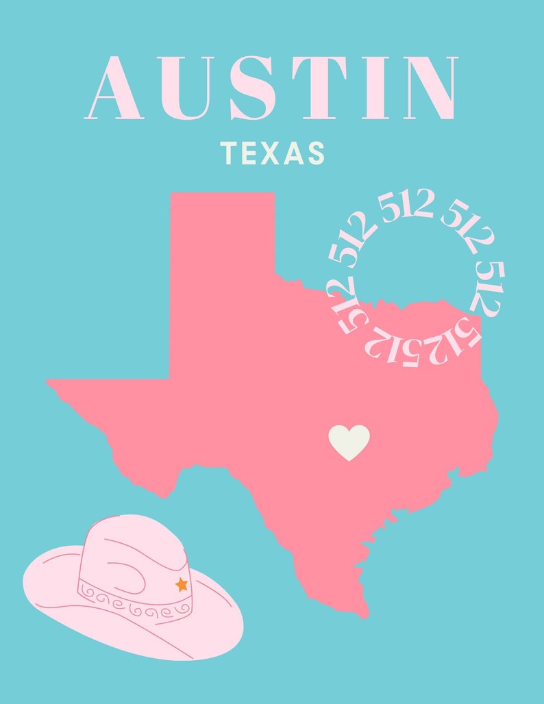 Austin, TX Wall Art Print - Etsy
