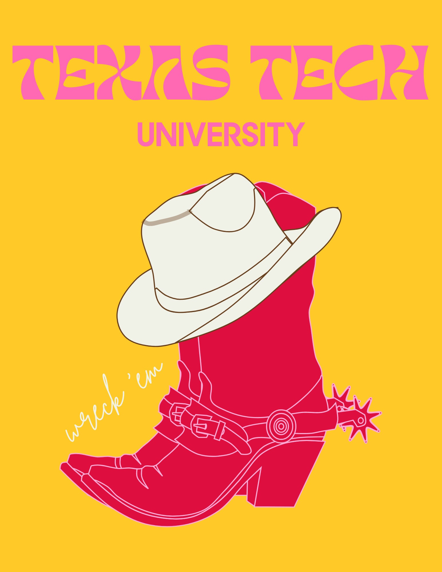 Texas Tech Lubbock Wall Art Prints - Etsy