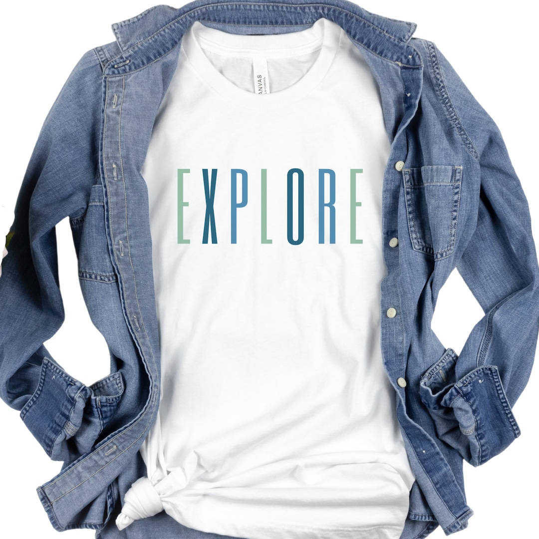 Explore Bold Graphic T-shirt, Explore the Outdoors, Wilderness Explore ...