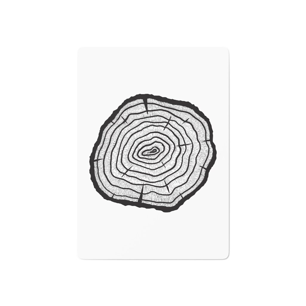 Tree Ring Custom Playing Cards, Nature Inspired Playing Cards, Poker ...